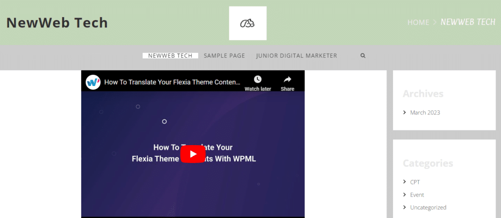 How To Set Transparent Header - Flexia